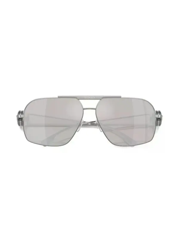 Versace Pilot Frame Sunglasses With Medusa Motif