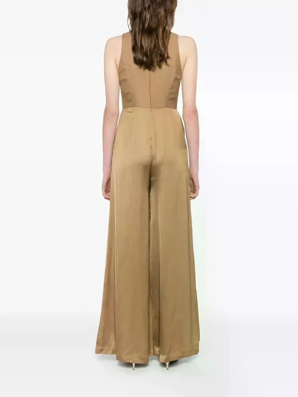 TWINSET Long Satin Jumpsuit