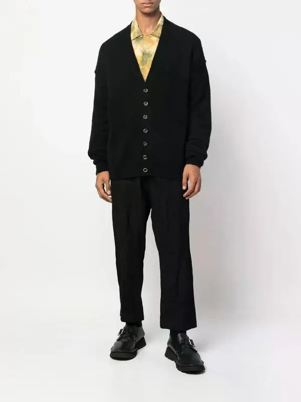 UMA WANG Drop Crotch Wool Blend Trousers