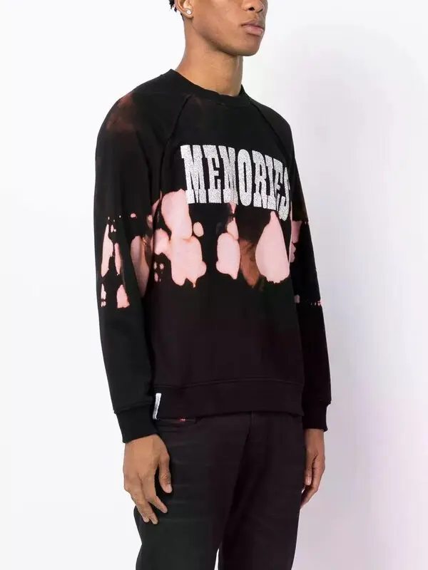 STAIN SHADE X Hiroshi Fujiwara Glitter-detail Sweatshirt - Black