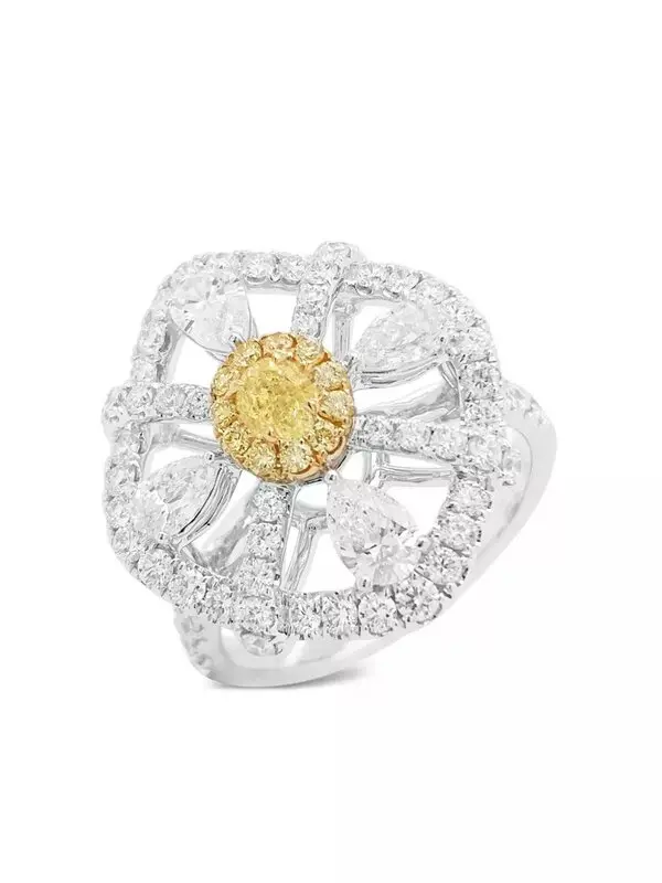 HYT JEWELRY 18kt White Gold Diamond Ring
