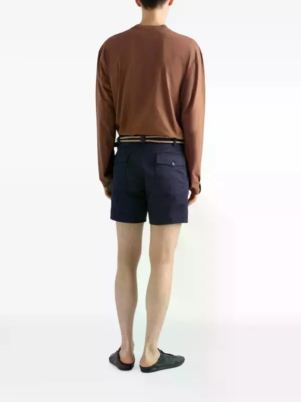 Prada Bermuda Shorts With Belted Waist