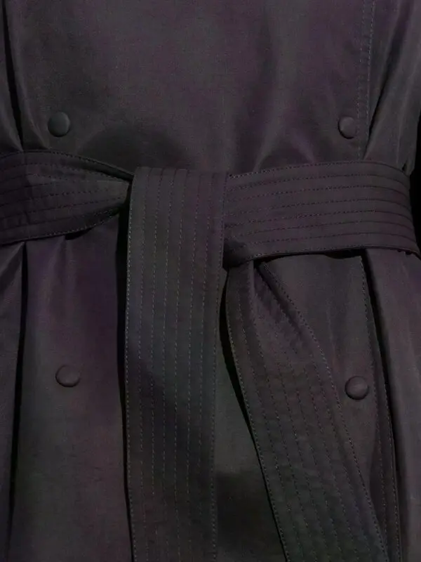 Moncler Double-breasted Belted Trench Coat - Blue