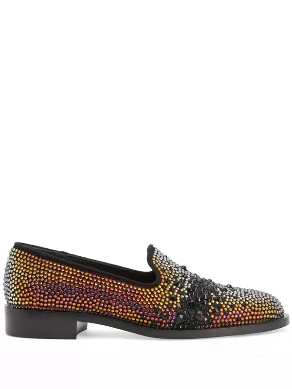 GIUSEPPE ZANOTTI Matildha Crystal-embellished Loafers - Multicolour