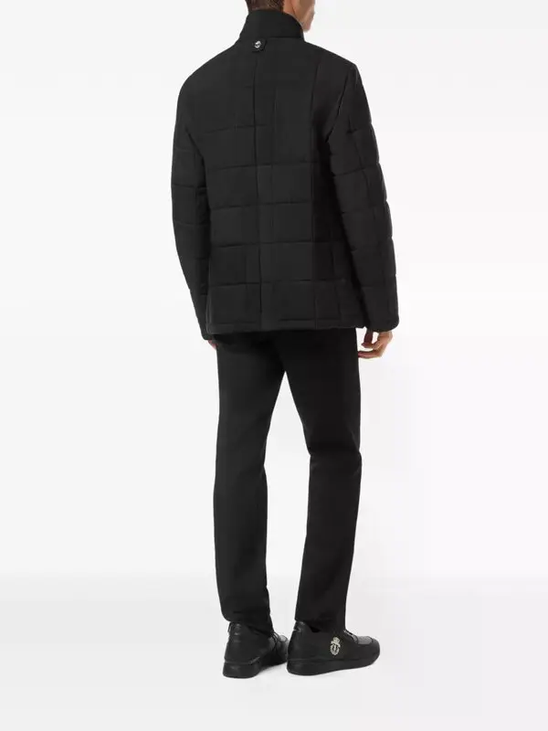 BILLIONAIRE Logo-patch Quilted Blazer