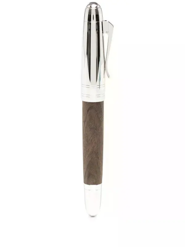 GRAF LANTZ Magnum Wood-detail Rollerball Pen - Silver