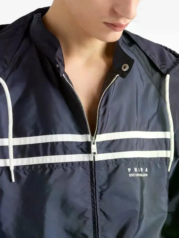 Prada Oversized Lightweight Hooded Jacket