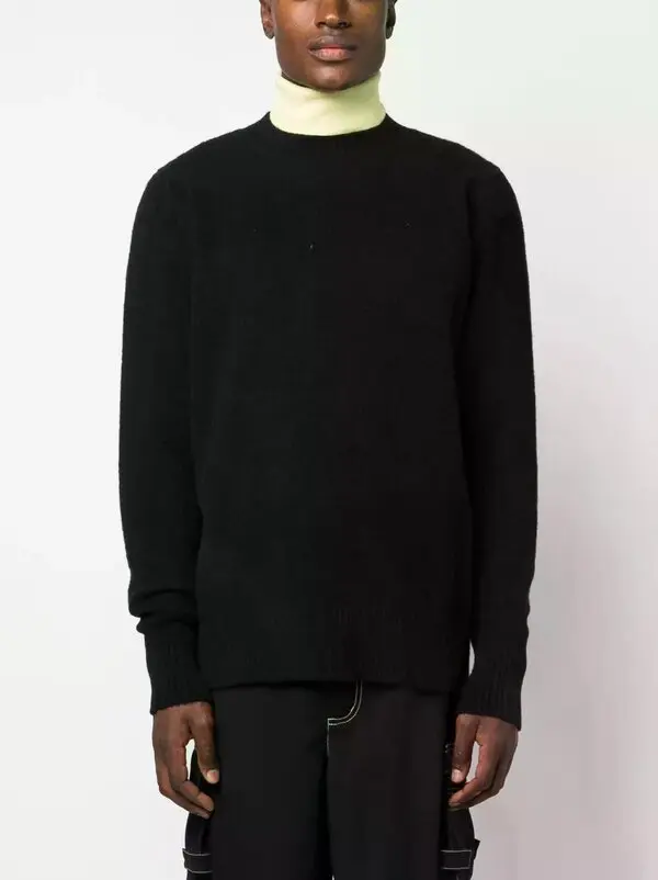 OAMC Logo-print Wool Jumper - Black