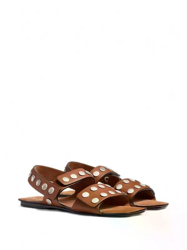 Khaite Boden Flat Sandals - Brown