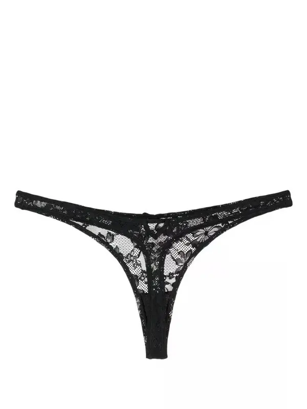 FLEUR DU MAL Le Stretch Lace Thong