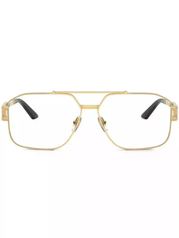 Versace Pilot-frame Glasses - Gold