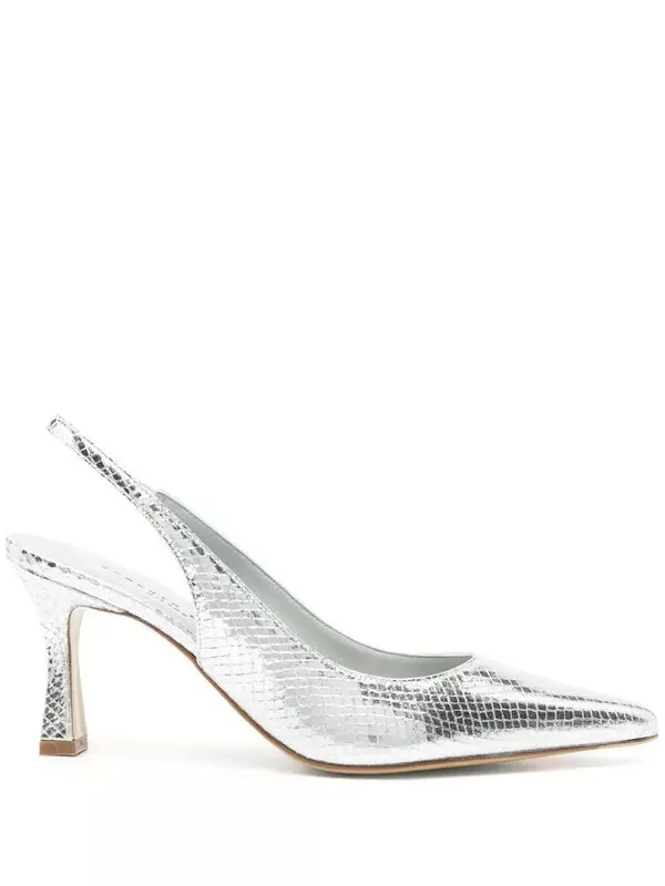 Roberto Festa 80mm Slingback Pumps - Silver