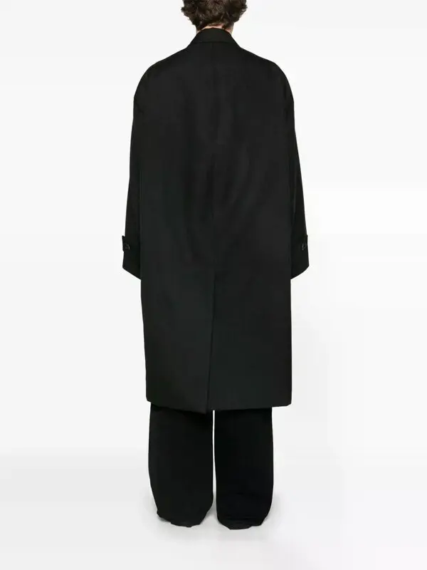 SONGZIO Charcoal Balmacaan Coat