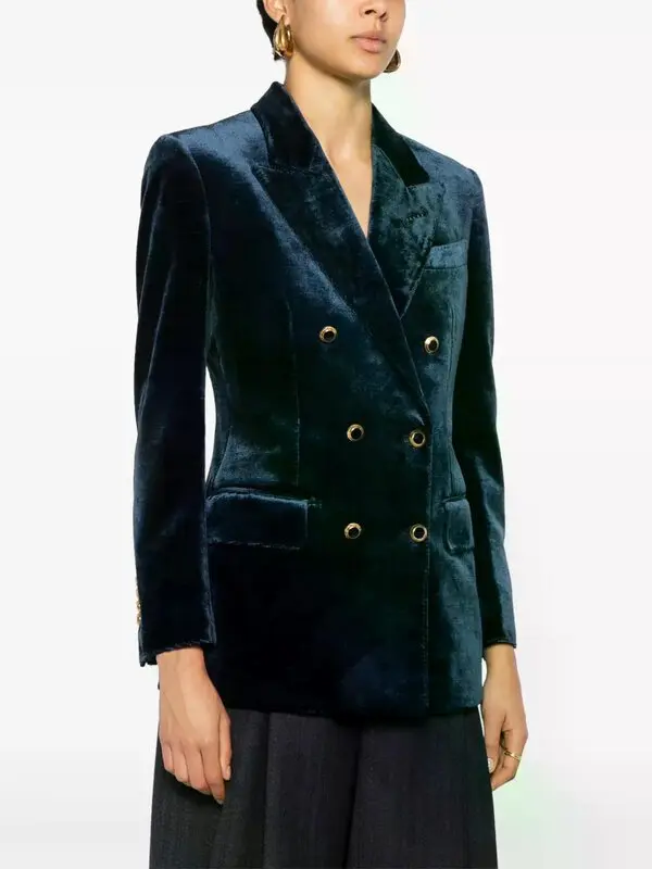 TOM FORD Velvet Double-breasted Blazer