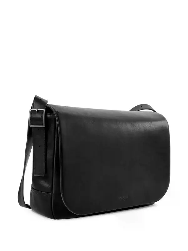 Shinola Runwell Leather Messenger Bag - Black
