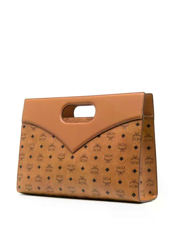 Mcm Medium Diamond Visetos-print Tote Bag