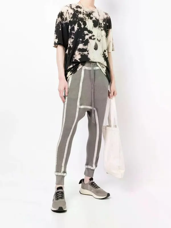 Boris Bidjan Saberi Tape-detail Drawstring Track Pants