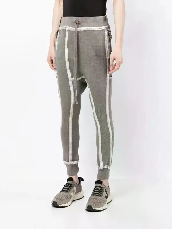 Boris Bidjan Saberi Tape-detail Drawstring Track Pants