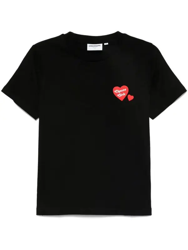 CHOCOOLATE Logo Patch T-shirt - Black