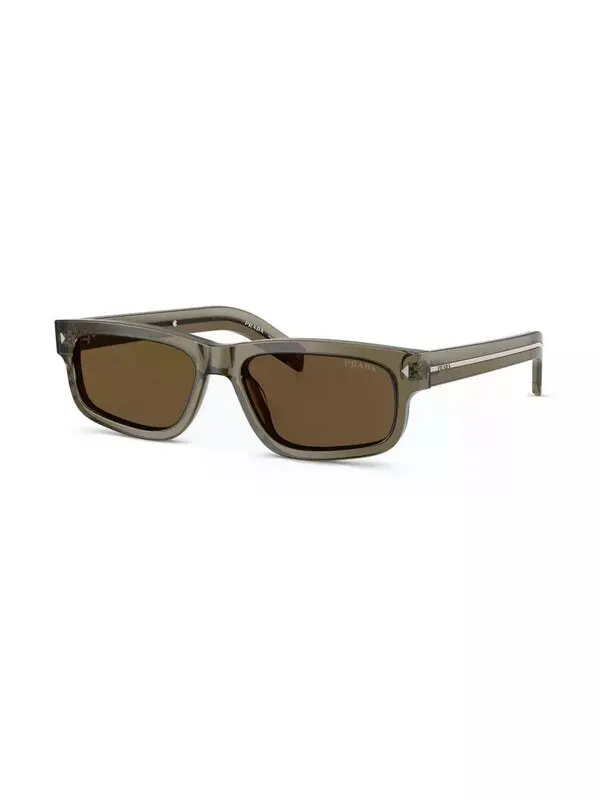Prada Rectangle-frame Sunglasses - Brown