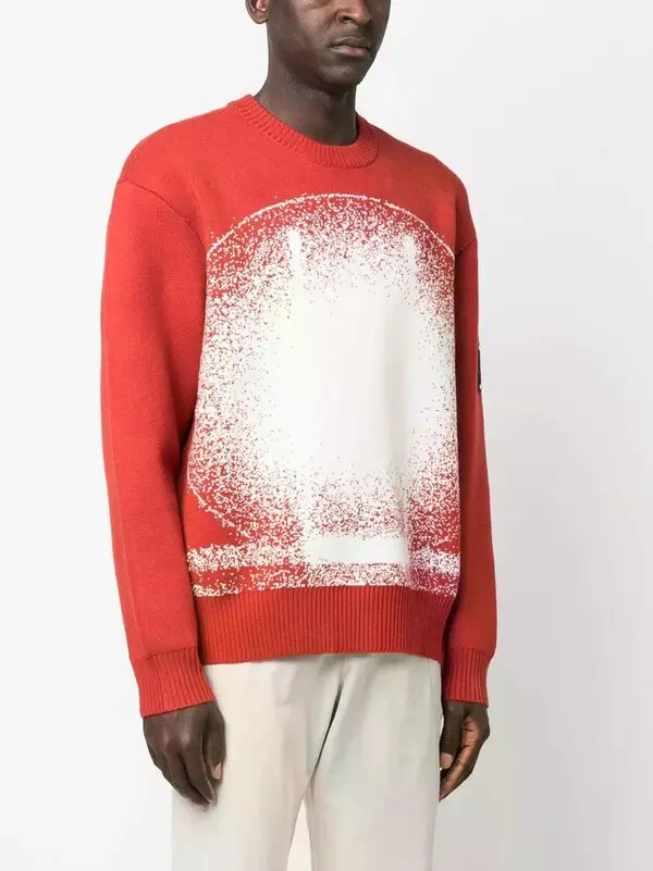 A-COLD-WALL* Graphic Print Knitted Crew Neck Sweatshirt