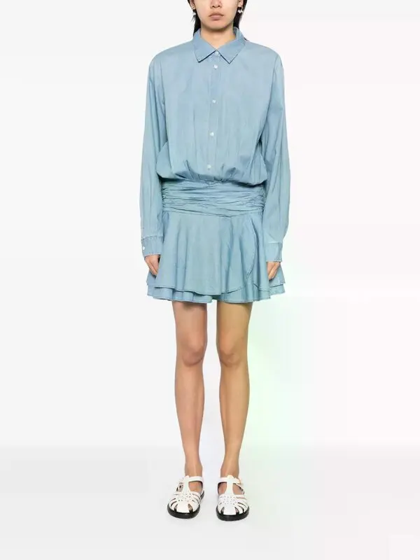 B+AB Denim Dress With Classic Collar