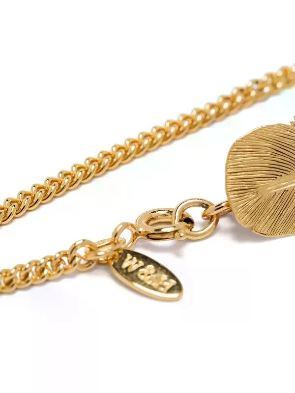 WOUTERS & HENDRIX Voyages Naturalistes Pearl Feather Bracelet - Gold