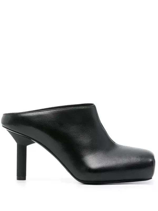 ALAINPAUL 70mm Leather Mules - Black
