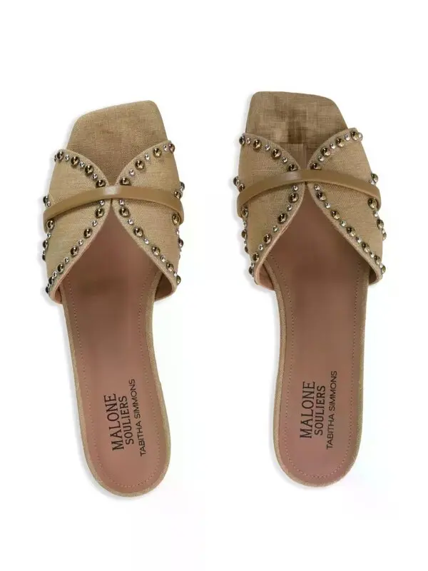 MALONE SOULIERS Keke Slides With Stud Embellishments
