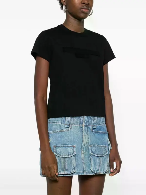 Alexander Wang Logo-embossed Crewneck T-shirt