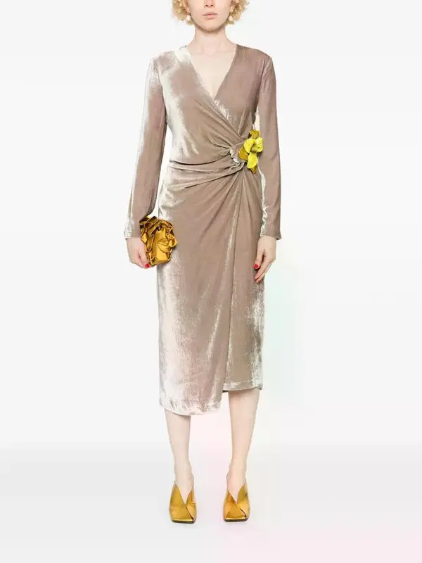 Blumarine Velvet Midi Dress