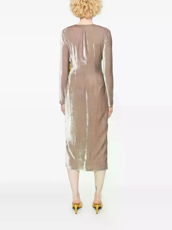 Blumarine Velvet Midi Dress