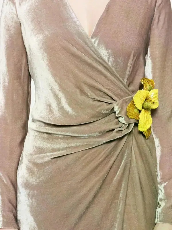 Blumarine Velvet Midi Dress