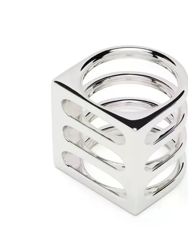 Tom Wood Sterling Cage Triple Ring