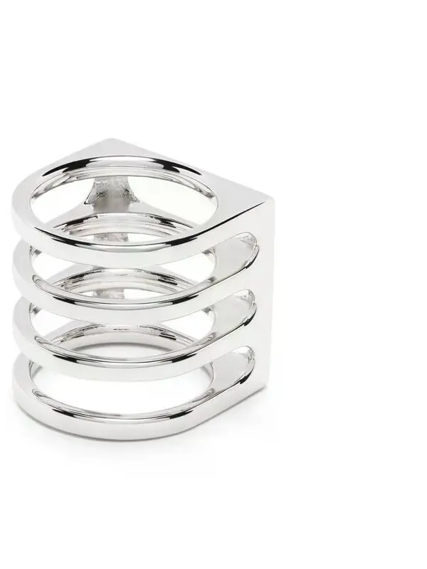 Tom Wood Sterling Cage Triple Ring