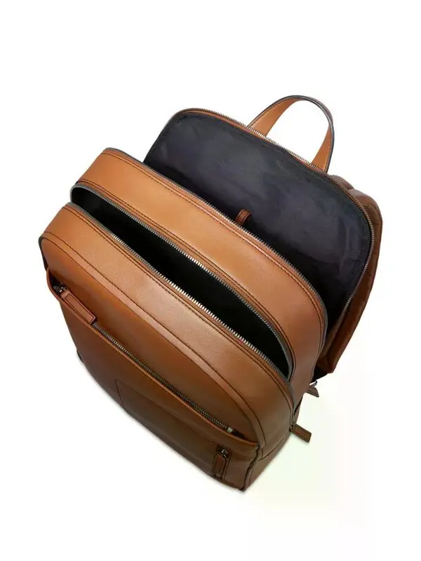 LANCEL Logo-print Leather Backpack