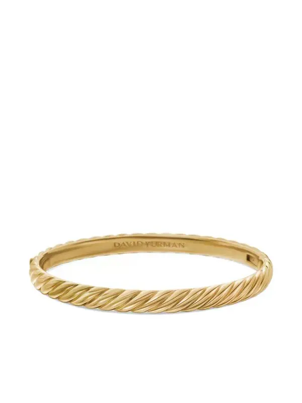 David Yurman 18kt Yellow Sculpted Cable Bangle Bracelet