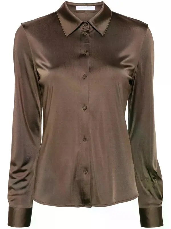 Helmut Lang Satin Button-up Shirt