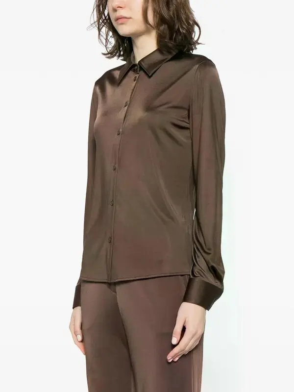 Helmut Lang Satin Button-up Shirt