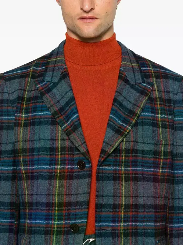 Yohji Yamamoto Tartan Wool Blazer