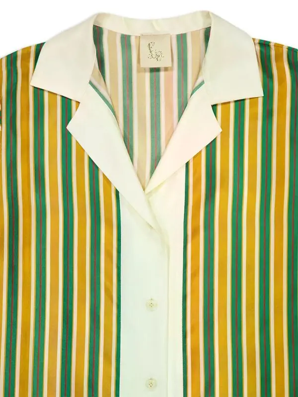 PAULA Salvia Striped Shirt