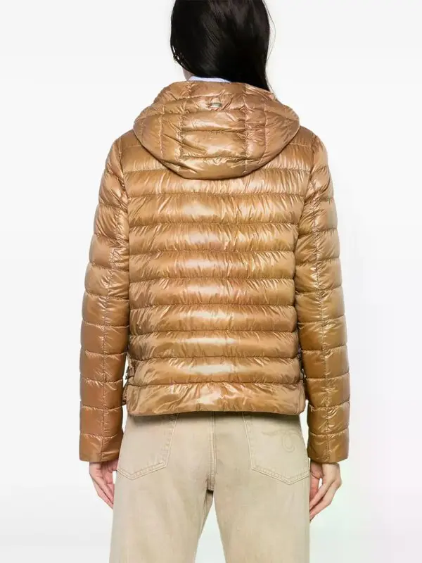 Herno Hooded Puffer Jacket - Brown