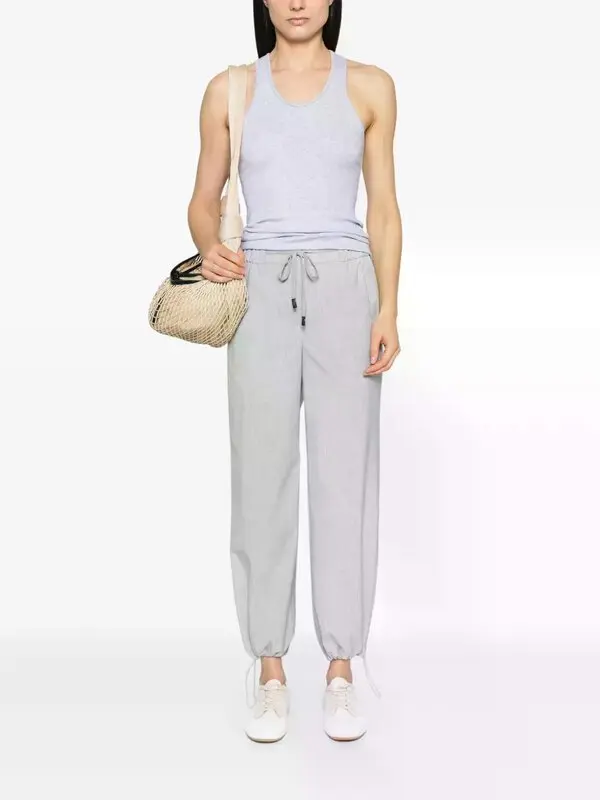 Peserico Embellished Racerback Tank Top - Grey