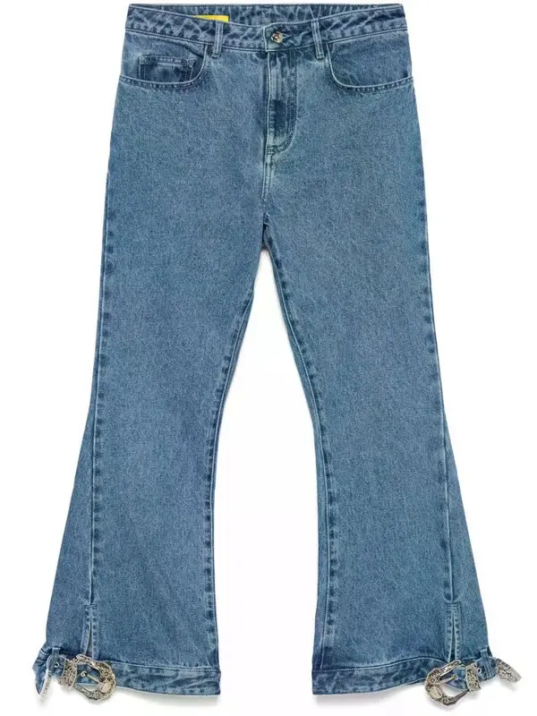 MARQUES' ALMEIDA Buckled-detail Flare Jeans