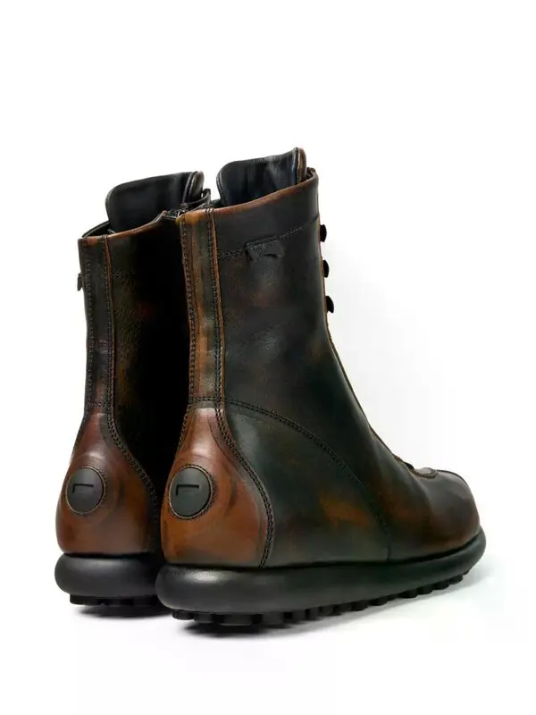 Camper Ariel Lace-up Leather Boots - Brown