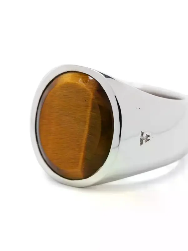 Tom Wood Sterling Tiger Eye Ring