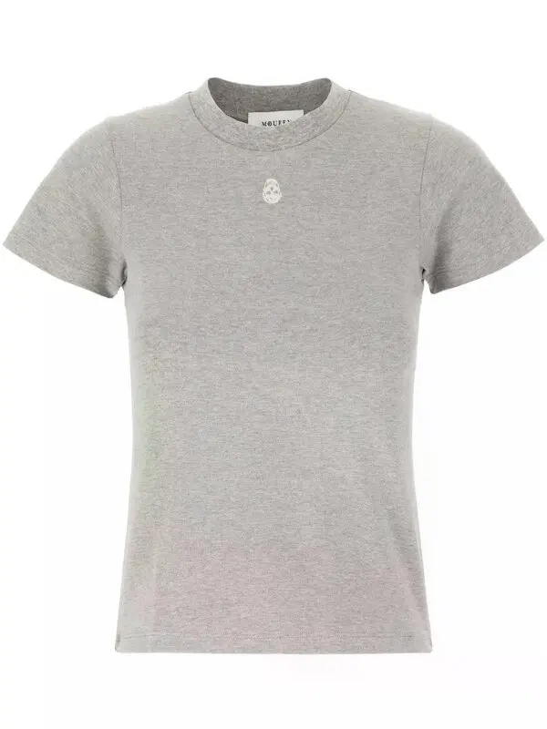 Alexander McQueen Crewneck T-shirt With Skull Print - Grey