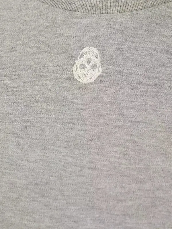 Alexander McQueen Crewneck T-shirt With Skull Print - Grey