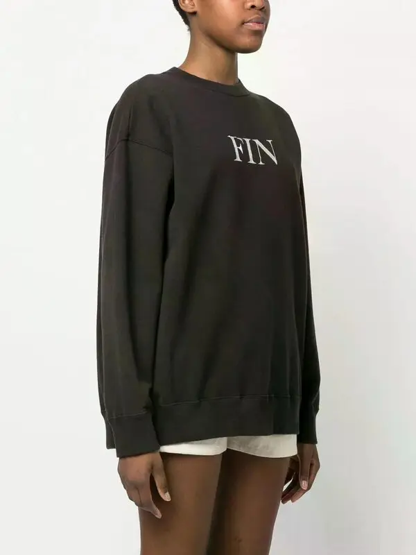 Undercover Graphic Print Cotton Sweatshirt - Brown