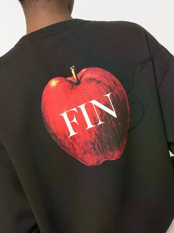 Undercover Graphic Print Cotton Sweatshirt - Brown